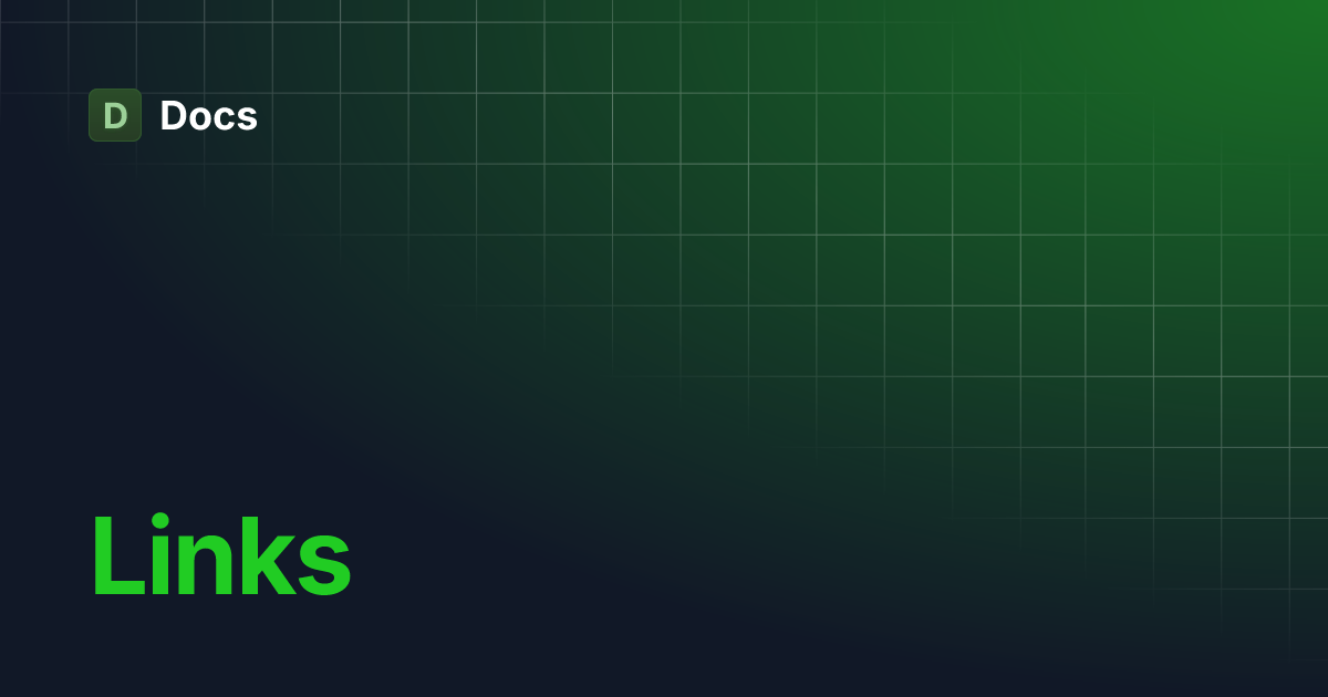 Links | Docs